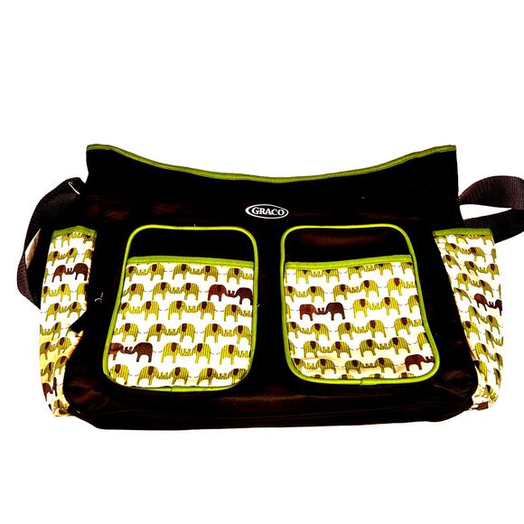 Graco | Bags | Graco Smart Organizer Diaper Bag With Pad Green ...